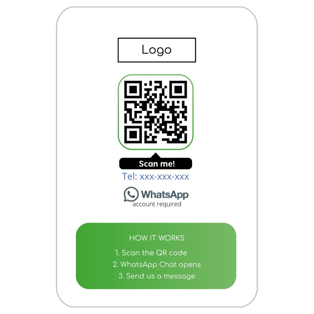 WhatsApp business card with QR code | truzzer WhatsApp business card with QR code | truzzer