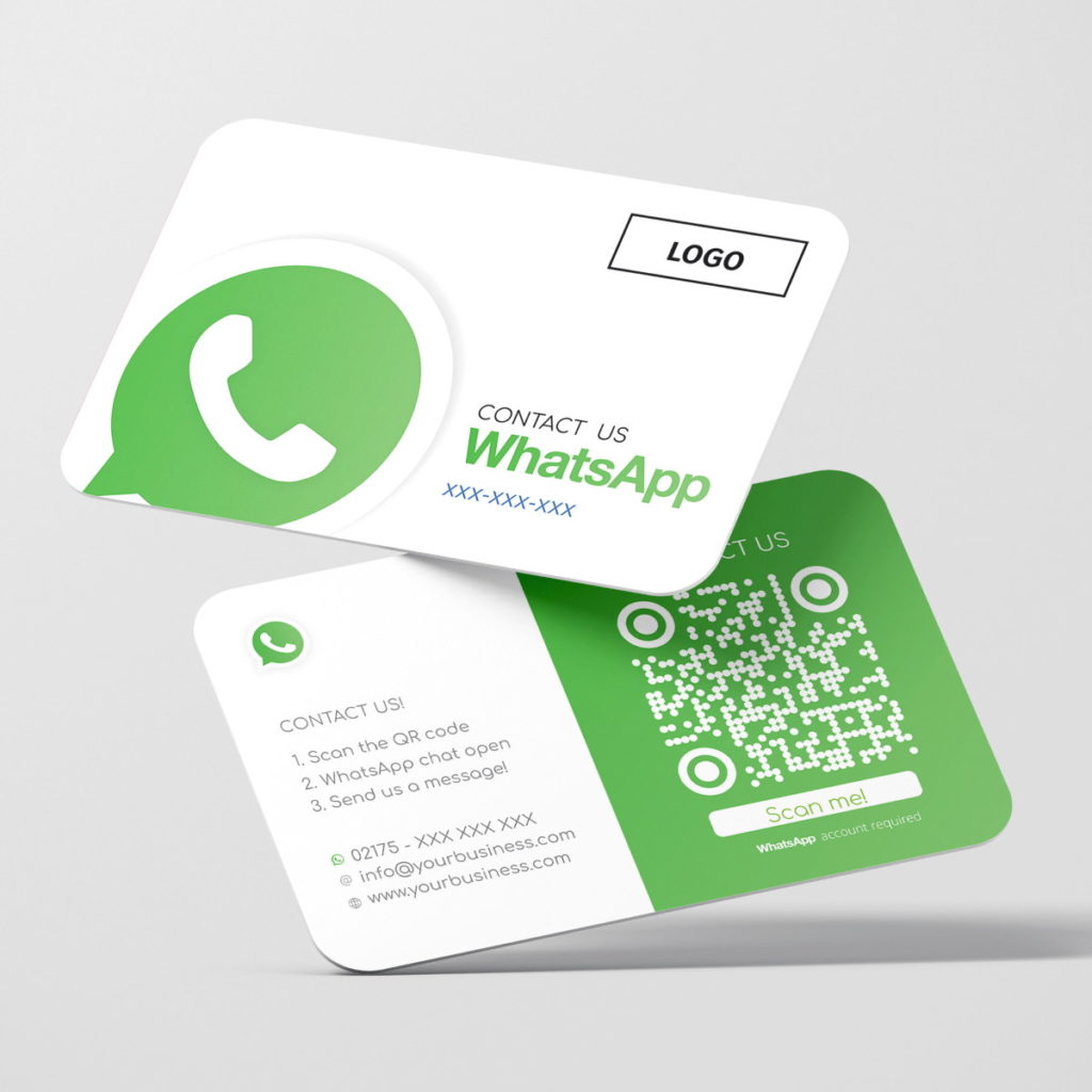 WhatsApp business card with QR code | truzzer WhatsApp business card with QR code | truzzer