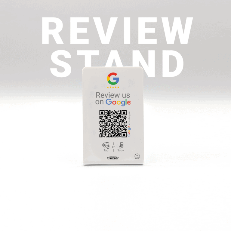 Review us on Google NFC Stand / Display | truzzer